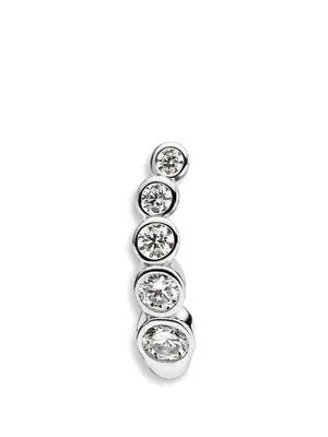 MARIA BLACK Arc Bold Huggie Earring - Silver