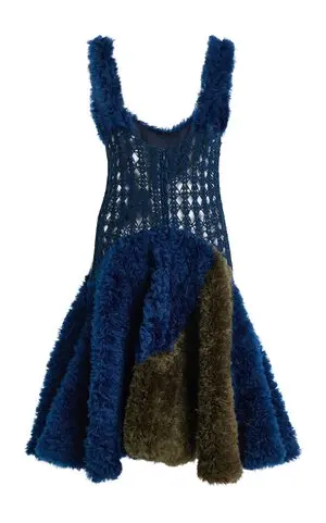 DIOTIMA Wave Fluffy Organza Mini Dress