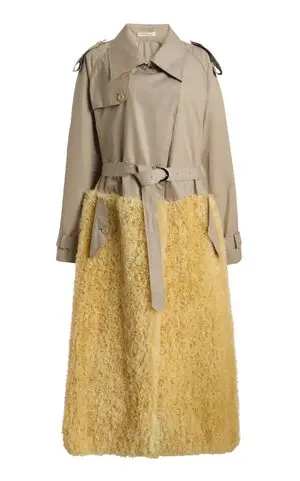 DIOTIMA Anchor Fluffy Organza Trench Coat - Neutral