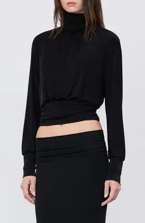 Eterne Anouk Cropped Turtleneck Top
