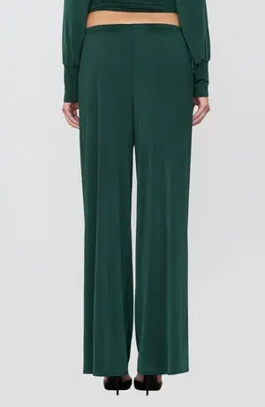 Eterne Rue Wide Leg Jersey Pants - Forest