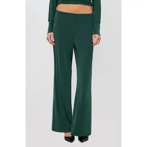 Eterne Rue Wide Leg Jersey Pants - Forest