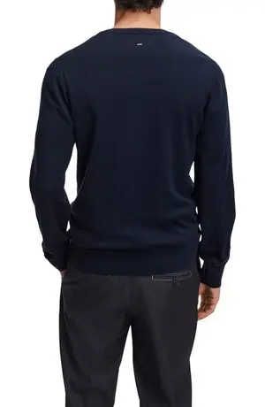 Rag & Bone 365 Merino Wool Crewneck Sweater - Navy