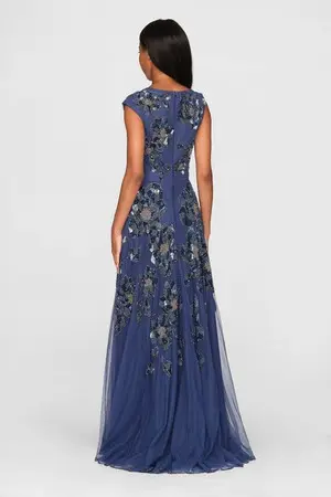 Theia Alexis Beaded Gown