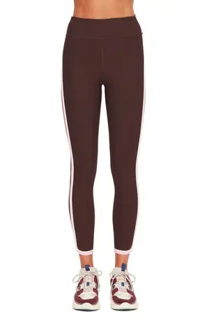 The Upside Rhythm Performance Midi Leggings - Brown