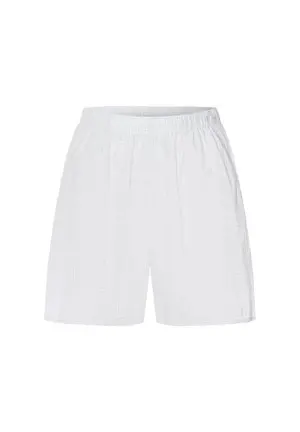 Hanro Sleep And Lounge Relaxed Cotton Shorts - Squared Sky