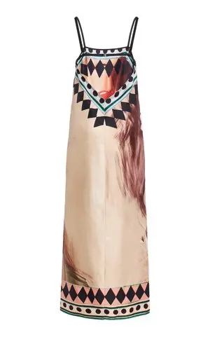 Altuzarra Cindi Poster Silk Slip Dress