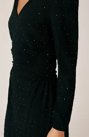 ALMA EN PENA Side Draped Dress