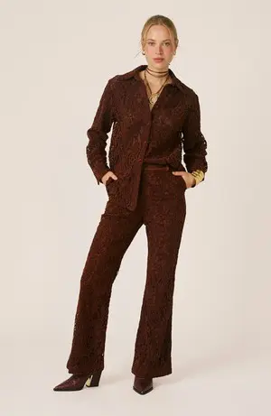 ALMA EN PENA Lace Flare Trousers