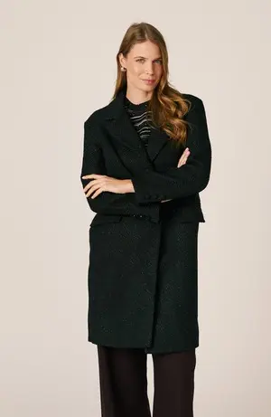 ALMA EN PENA Coat With Glitter