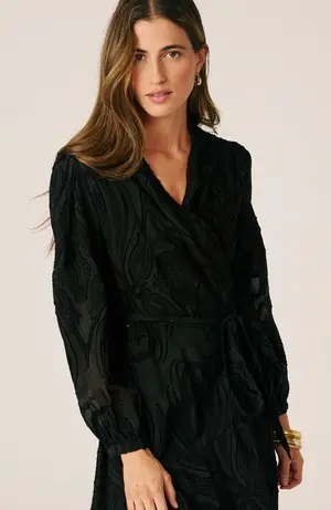 ALMA EN PENA Jacquard Dress - Black