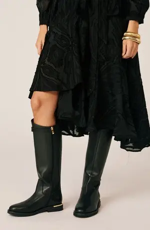 ALMA EN PENA Jacquard Dress - Black