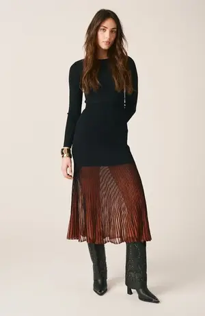 ALMA EN PENA Pleated Dress
