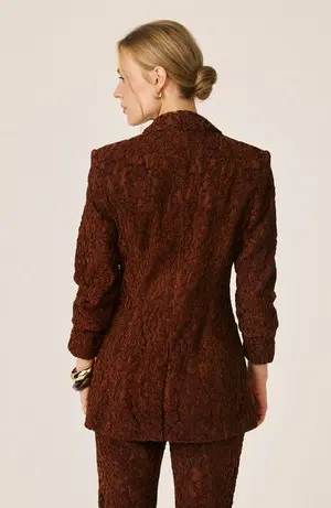 ALMA EN PENA Velvet Lace Blazer