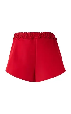 KATE HUNDLEY Exclusive Silk Faille Split Shorts