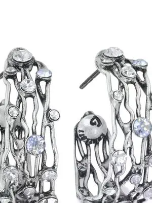 KONPLOTT Cages Crystal Hoop Earrings