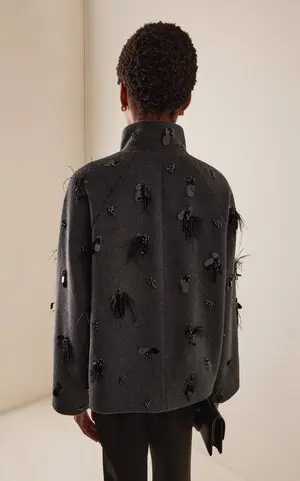 Simkhai Siena Embellished Wool-blend Jacket