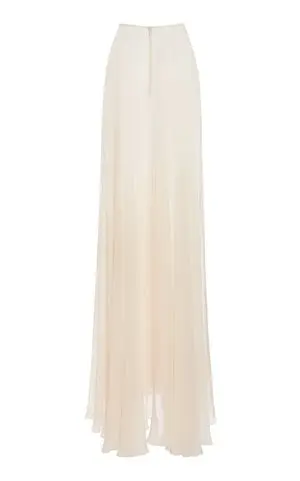 Zuhair Murad Gathered Silk-chiffon Maxi Skirt