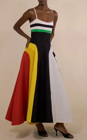 Christopher John Rogers Board Short Colorblock Gown - Multi