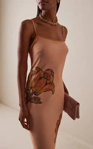 SIR. Estella Chiffon Midi Slip Dress