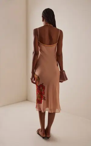 SIR. Estella Chiffon Midi Slip Dress