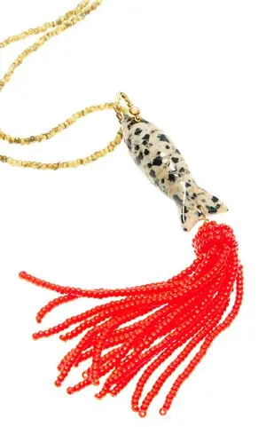 Anni Lu Nomadica Tasseled Multi-stone Necklace