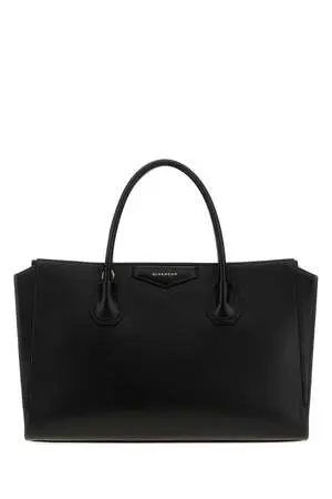 Givenchy Leather Medium Antigona Catchall Shopping Bag - Black