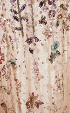 Zuhair Murad Bead Embroidered Maxi Dress - Multi