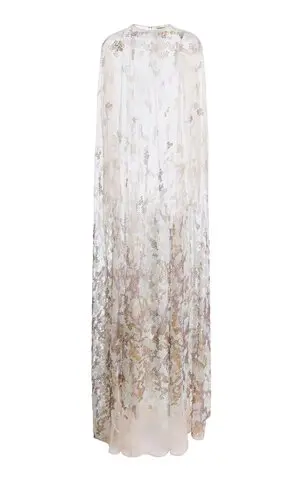 Zuhair Murad Embroidered Sheer Caftan - Multi