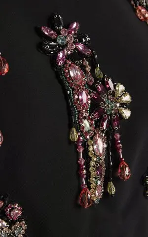 Zuhair Murad Bead Embroidered Crop Top