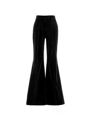 Costarellos Velvet-finish Flared Trousers