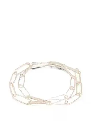 WOUTERS & HENDRIX Les Eternelles Hammered-link Bracelet - Silver