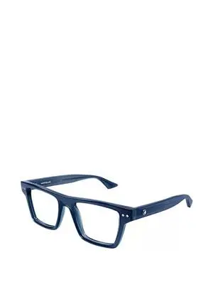 Montblanc Square-frame Glasses - Blue