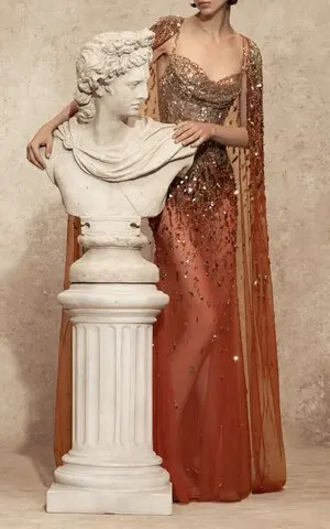 Zuhair Murad Embroidery-embellished Cape