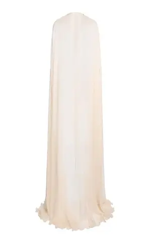 Zuhair Murad Embroidered Silk-chiffon Cape