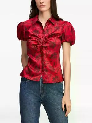 Cinq À Sept Solange Paisley Fan Top