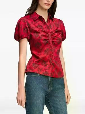 Cinq À Sept Solange Paisley Fan Top