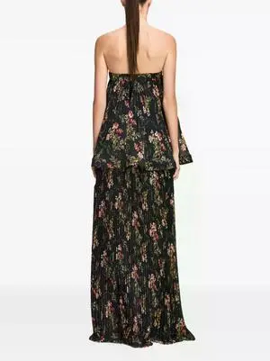 Cinq À Sept Rosaline Love Letter Floral-print Maxi Dress