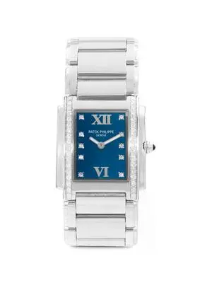Patek Philippe 2015 Twenty-4 Diamond Bezel 25x30mm Watch - Blue