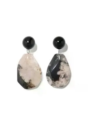 Completedworks Agate Onyx Drop Earrings