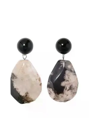 COMPLETEDWORKS Agate Onyx Drop Earrings