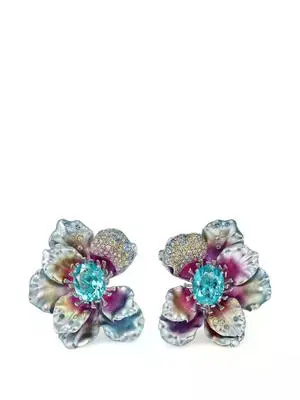 ANABELA CHAN Iris Poppy Earrings - Silver