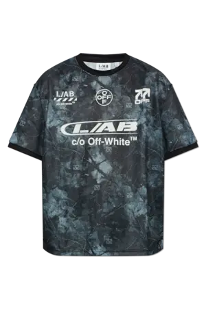 L/AB C/O OFF-WHITE Printed T-shirt - Grey