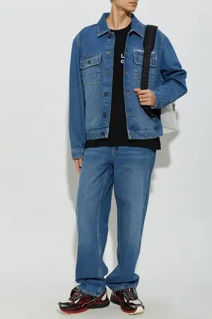 L/AB C/O OFF-WHITE Jeans With Printed Logo