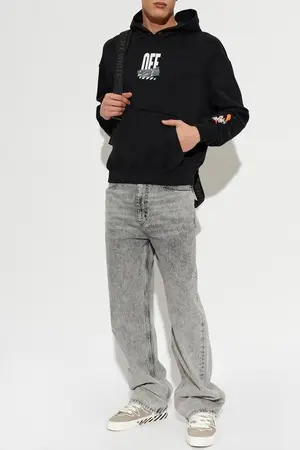 L/AB C/O OFF-WHITE Jeans With Printed Logo
