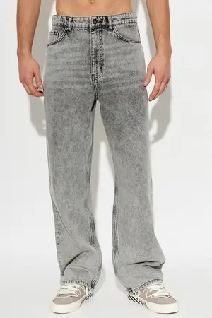 L/AB C/O OFF-WHITE Jeans With Printed Logo