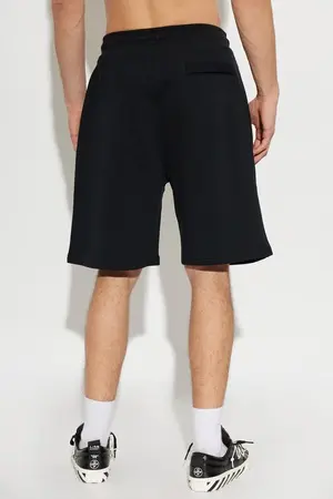 L/AB C/O OFF-WHITE Sweat Shorts With Printed Logo