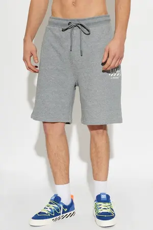 L/AB C/O OFF-WHITE Sweat Shorts With Printed Logo