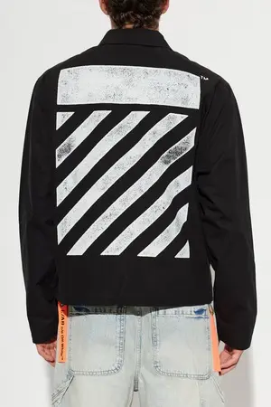 L/AB C/O OFF-WHITE Cotton Jacket With Printed Logo