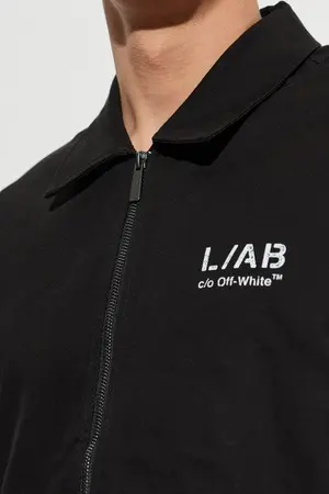 L/AB C/O OFF-WHITE Cotton Jacket With Printed Logo